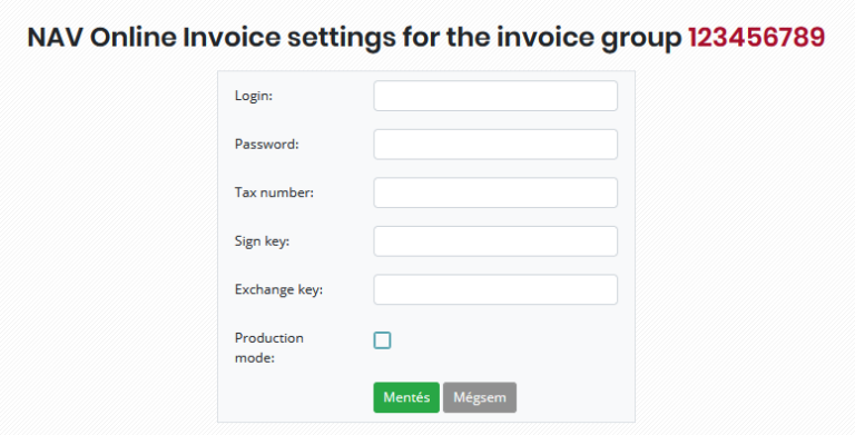 Online Invoice System – NAV (Hungary) - ISPadmin wiki
