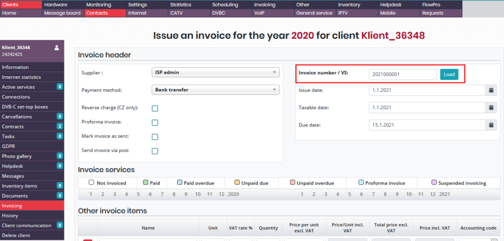 Invoice numbering – ISPadmin wiki