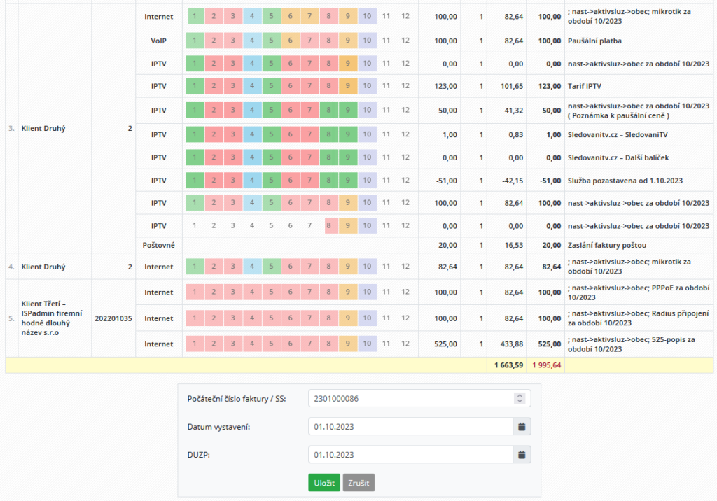 Fakturace - ISPadmin wiki