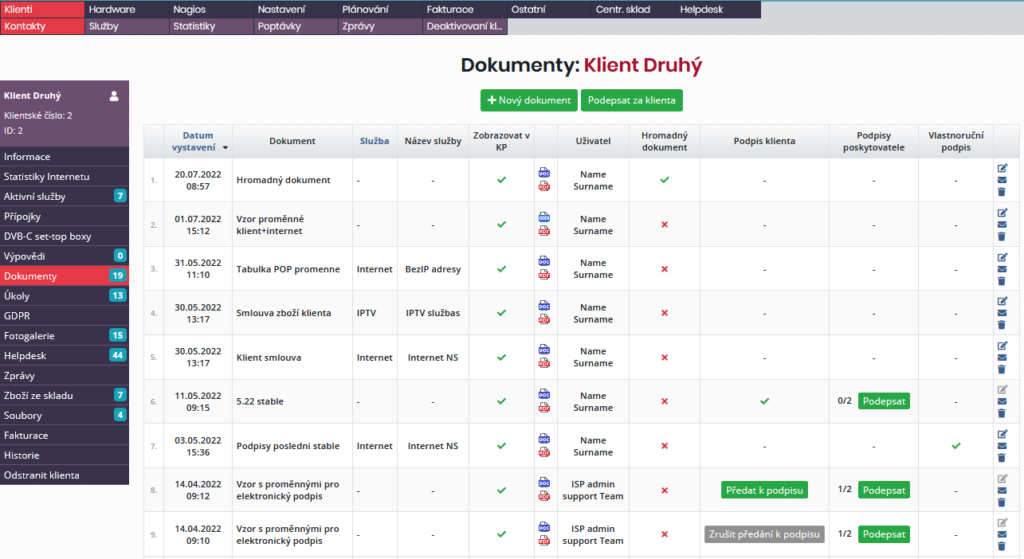 Kontakty - ISPadmin wiki