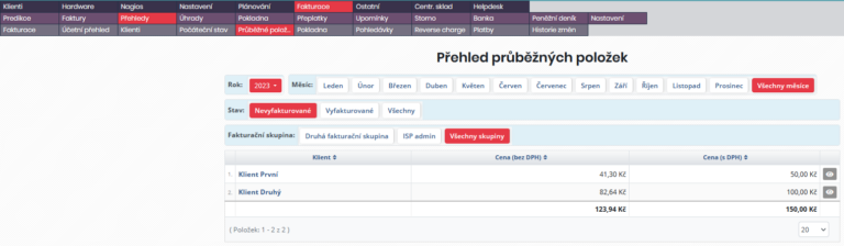 Průběžné položky – ISPadmin wiki