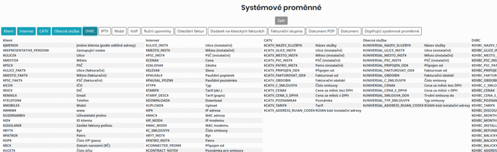 Šablony – ISPadmin wiki