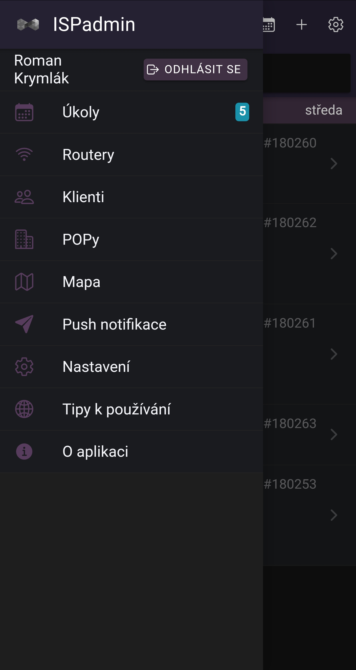 Dokumentace k mobilní aplikaci ISPadmin – ISPadmin wiki