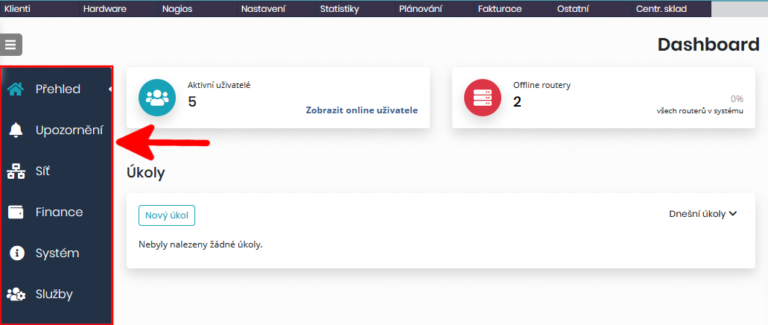 Oprávnění pro Dashboard - ISPadmin wiki
